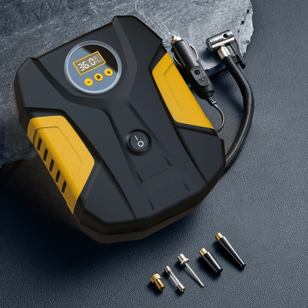 Vehicle 12V Tire Inflator, Portable Air Compressor With Auto-Shutoff ...