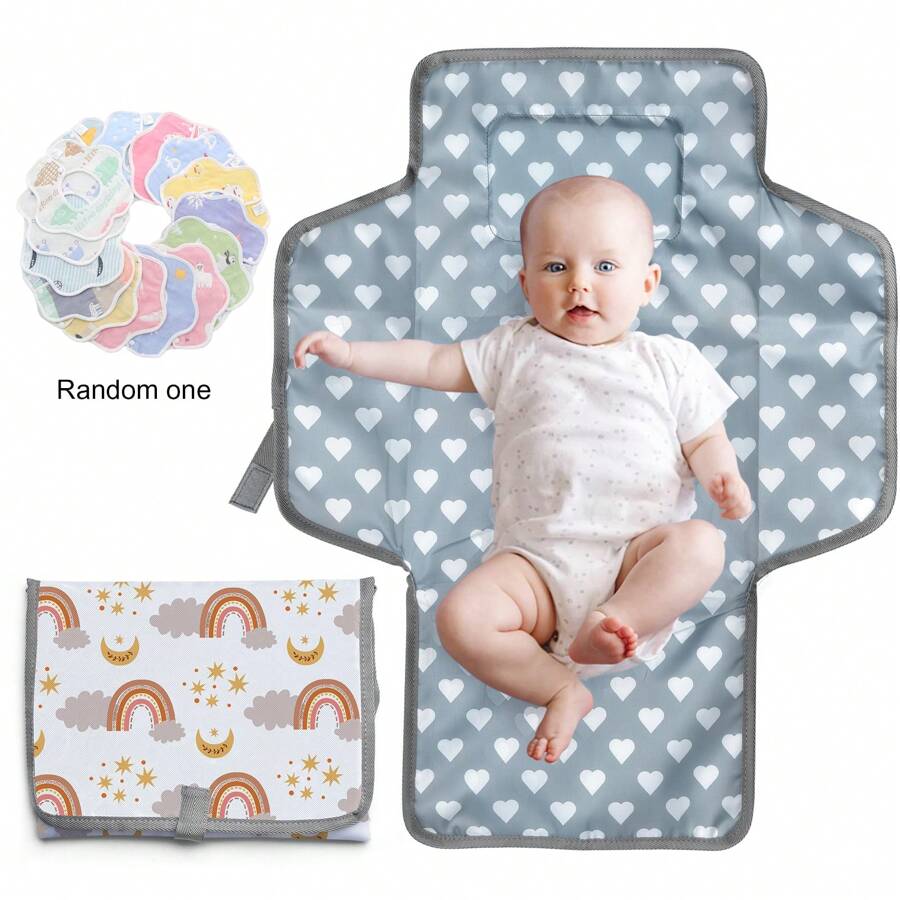 Portable Diaper Changing Pad - Waterproof Foldable Baby Changing Mat ...
