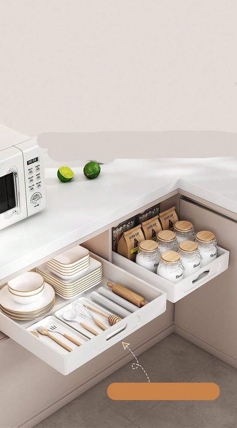 Retractable Cabinet Pull-Out Sliding Storage Basket For Sink Drawer ...