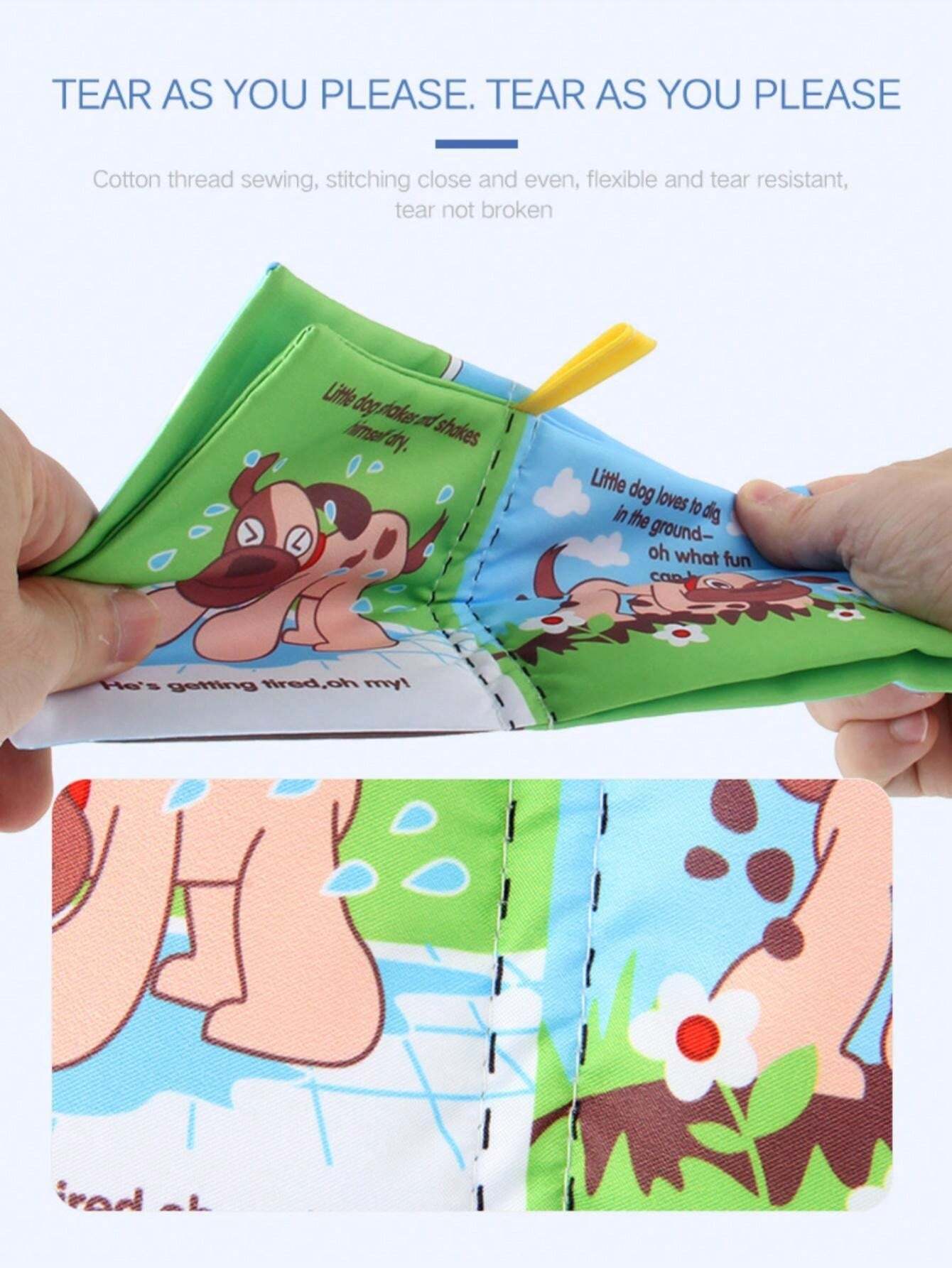 Tear-Resistant Early Learning Cloth Book For Babies, Toddlers And ...