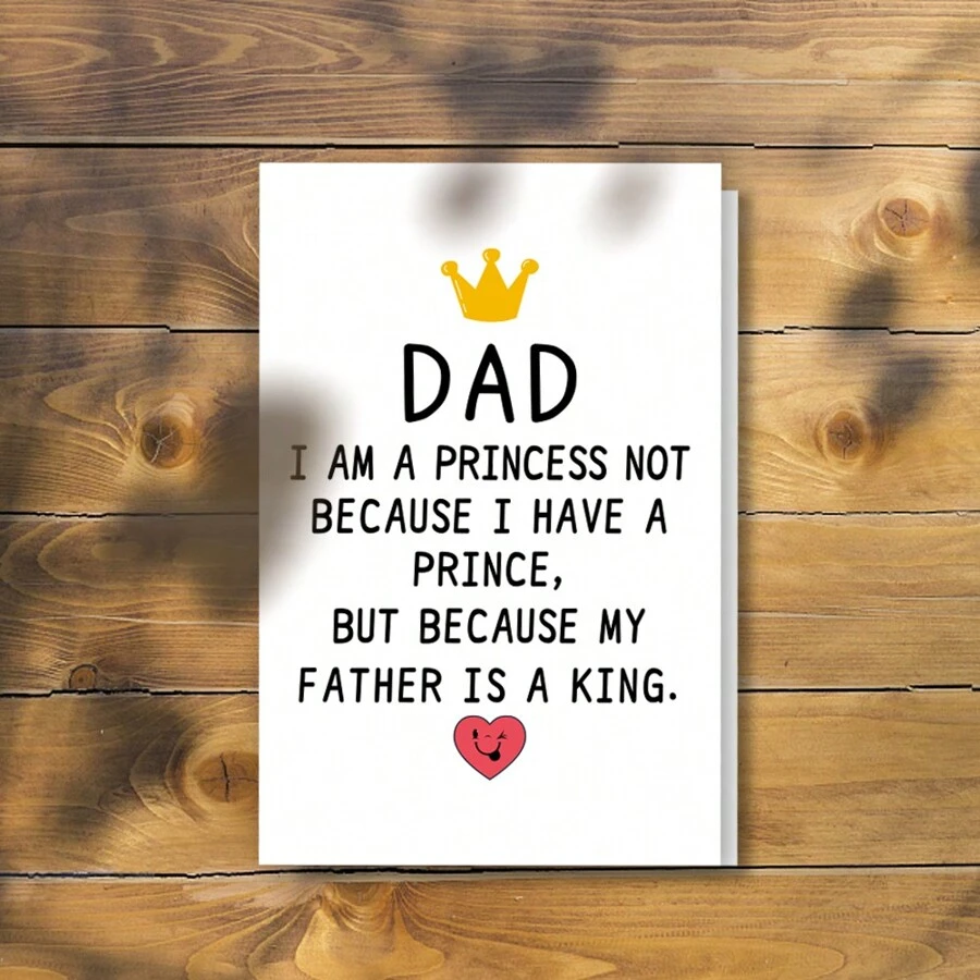 1 Pc Funny Birthday Card For Dad, Humorous Dad Birthday Greeting Card ...