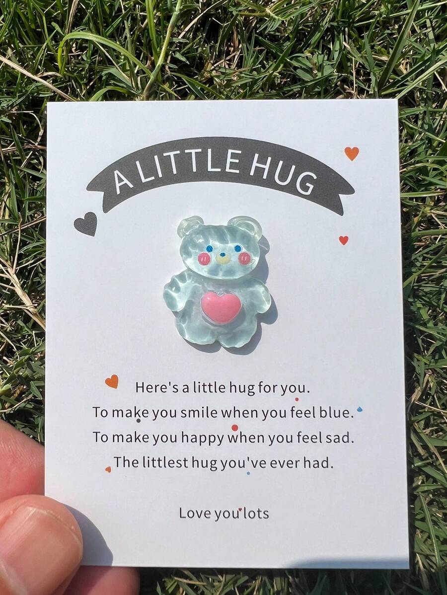 1pc Adorable Dinosaur Hugging Card, Pocket Hug Appreciation ...