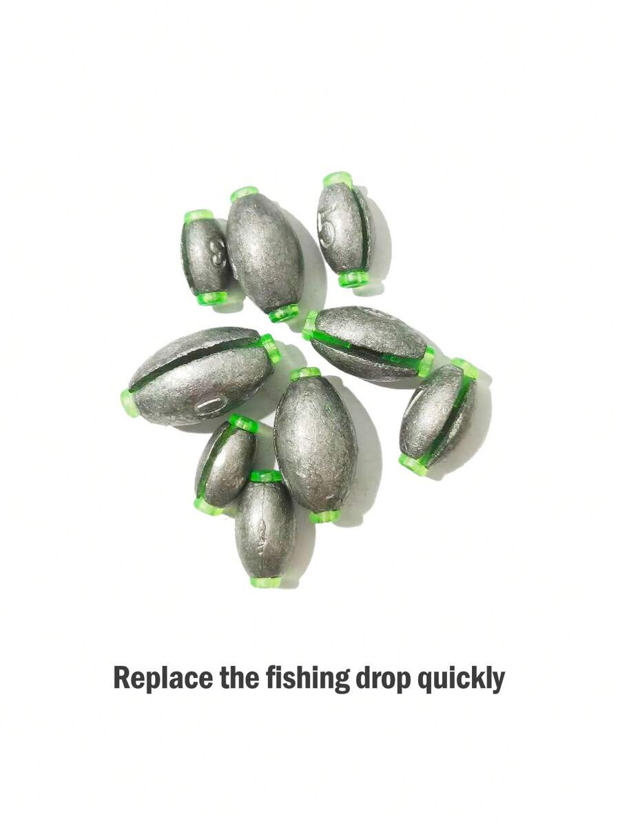 Plastic Core Japanese Open Hole Distance Throwing Lead Sinkers, Fishing ...