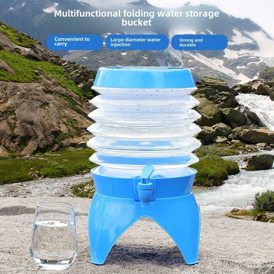 Home Folding Kettle Outdoor Camping Trip Portable Storage Drink Beer ...