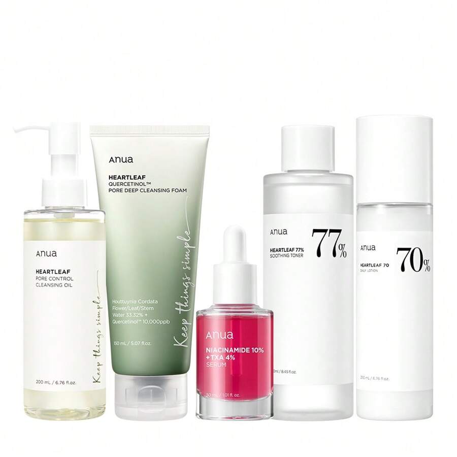 Anua Ultimate Skin Set I Heartleaf Pore Control Cleansing Oil Original ...