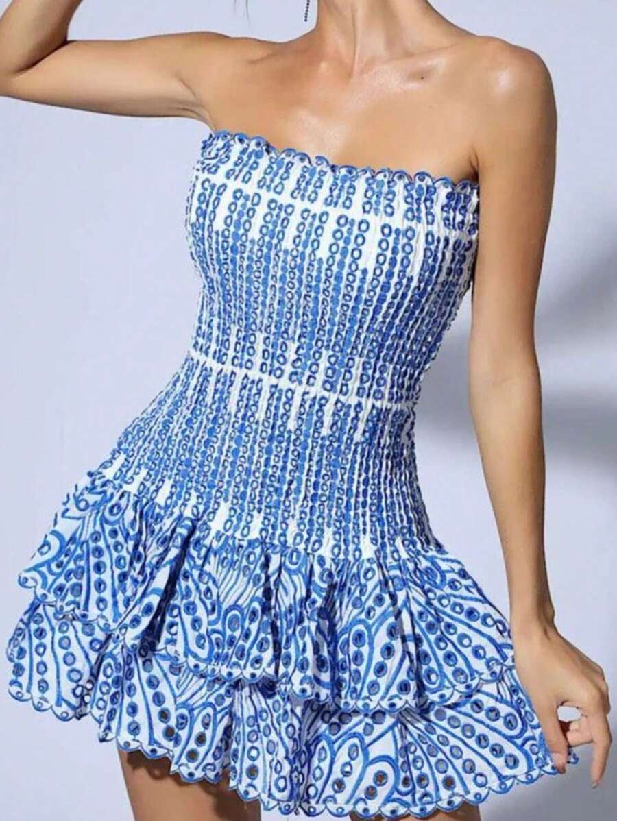 Vestido Curto Babado Modelo Grecia | SHEIN Brasil