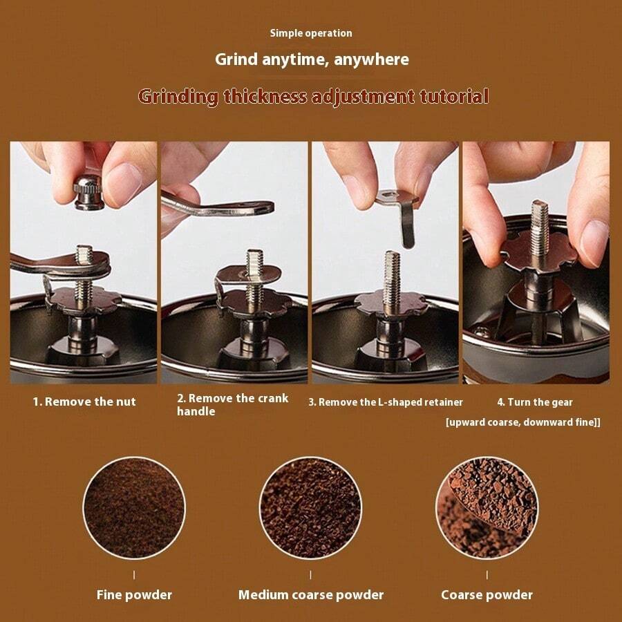 Retro Wooden Manual Coffee Grinder, Vintage Handmade Coffee Maker ...