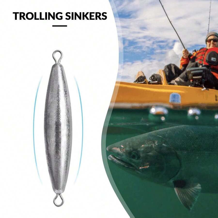 Torpedo Sinker Through Wire Fishing Weight Sinkers Saltwater Bullet ...