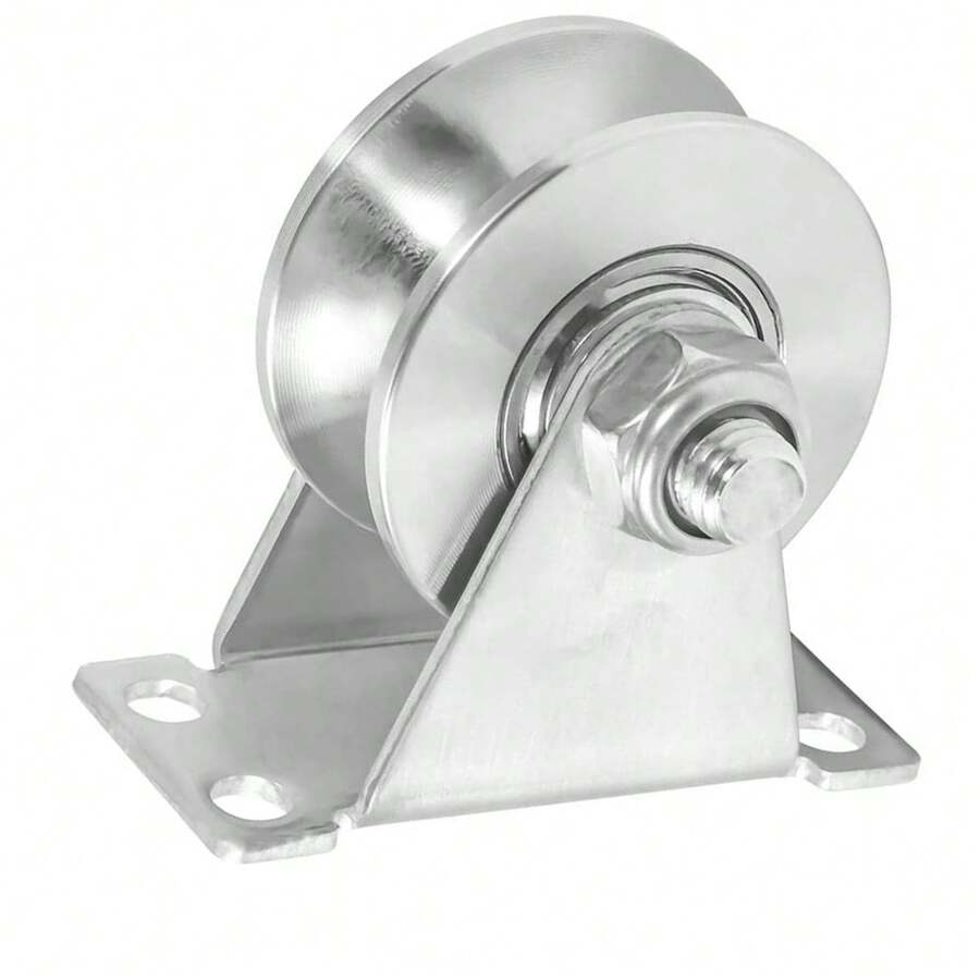 U Type Single Wheel Pulley Block,Stainless Steel Sliding Gate Wheels ...
