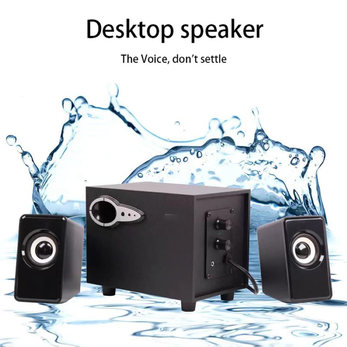USB Powered Computer Desktop Speaker Line Control Speaker Stereo Sound ...