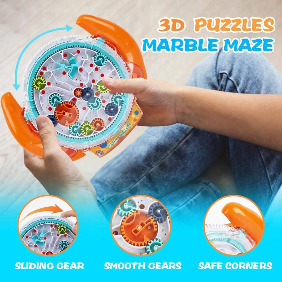 Mind Puzzles For Kids Ages 4-8: 3D Gravity Maze Game Brain Teaser Fidget Toy Puzzle Ball ...