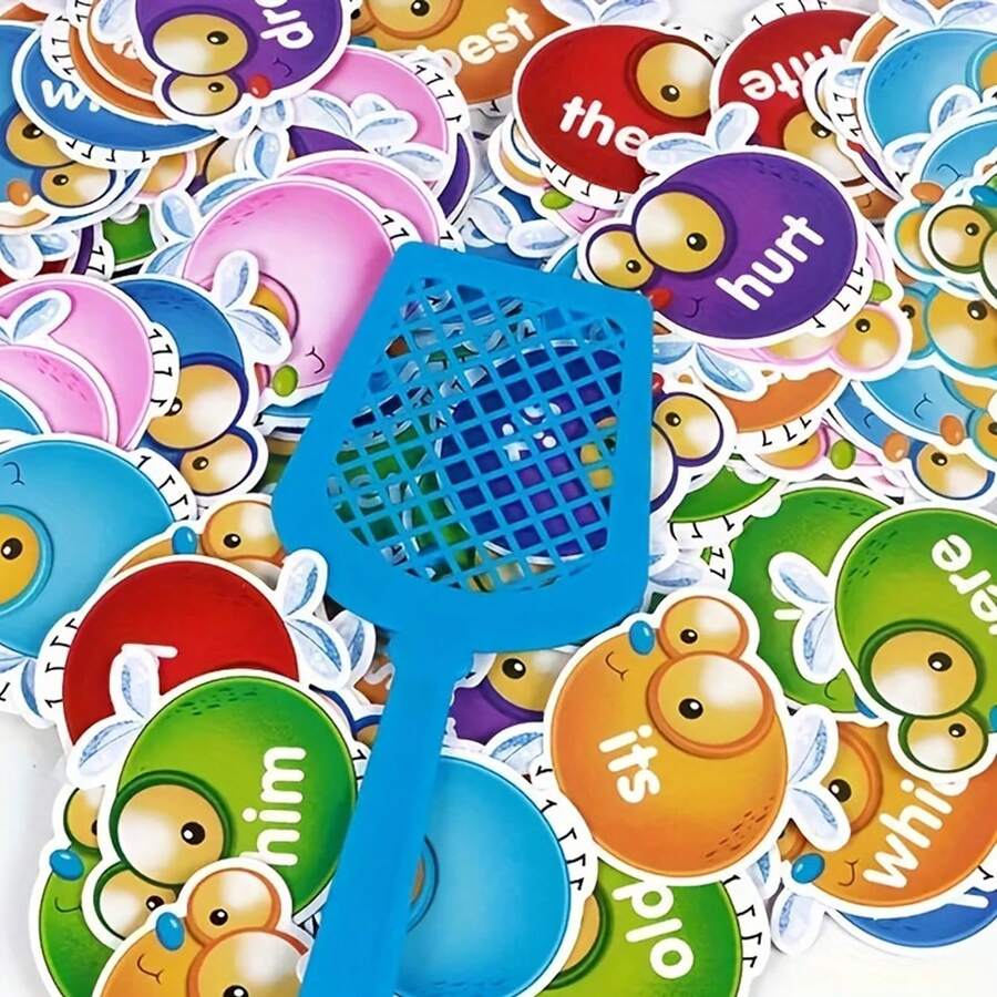 Word Swatter Game: Funny Tabletop Game For Children, With Fly Swatters ...