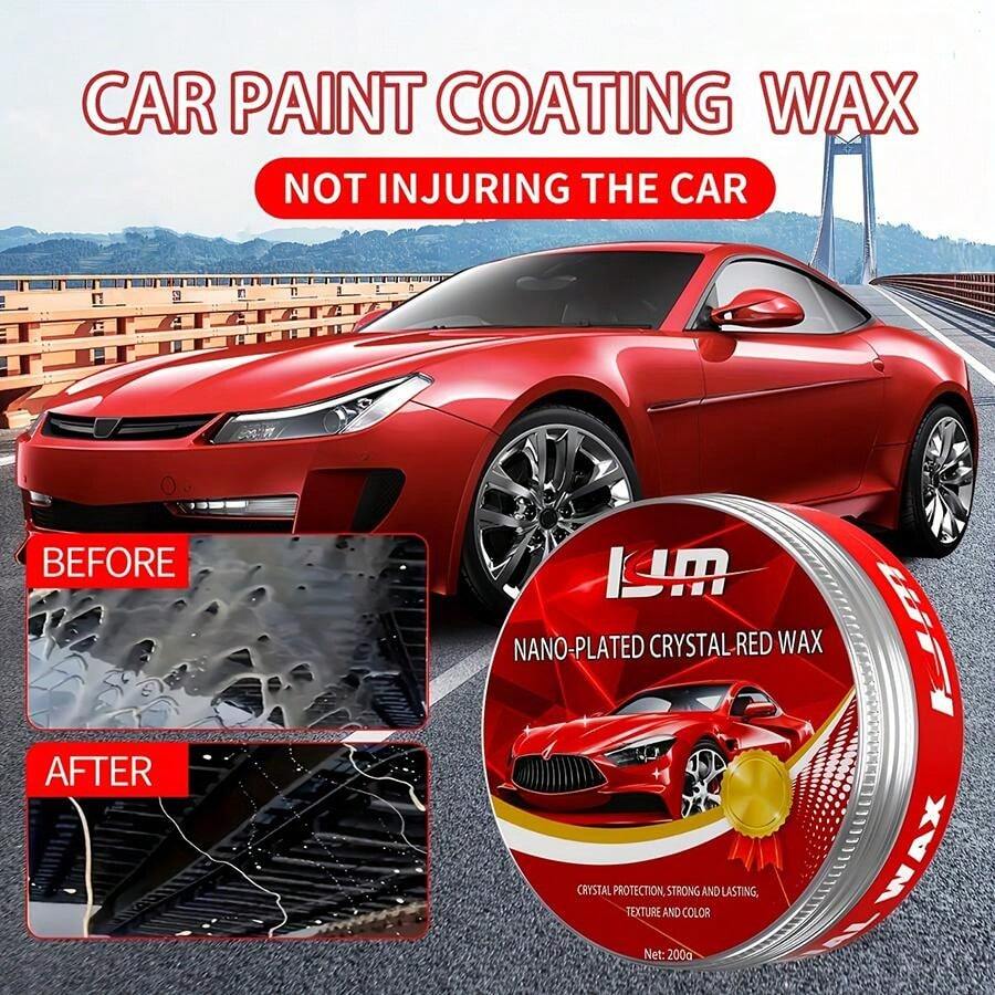 200g Car Paint Care Kit - Waterproof Wax, Polish, Glossy Protection And ...