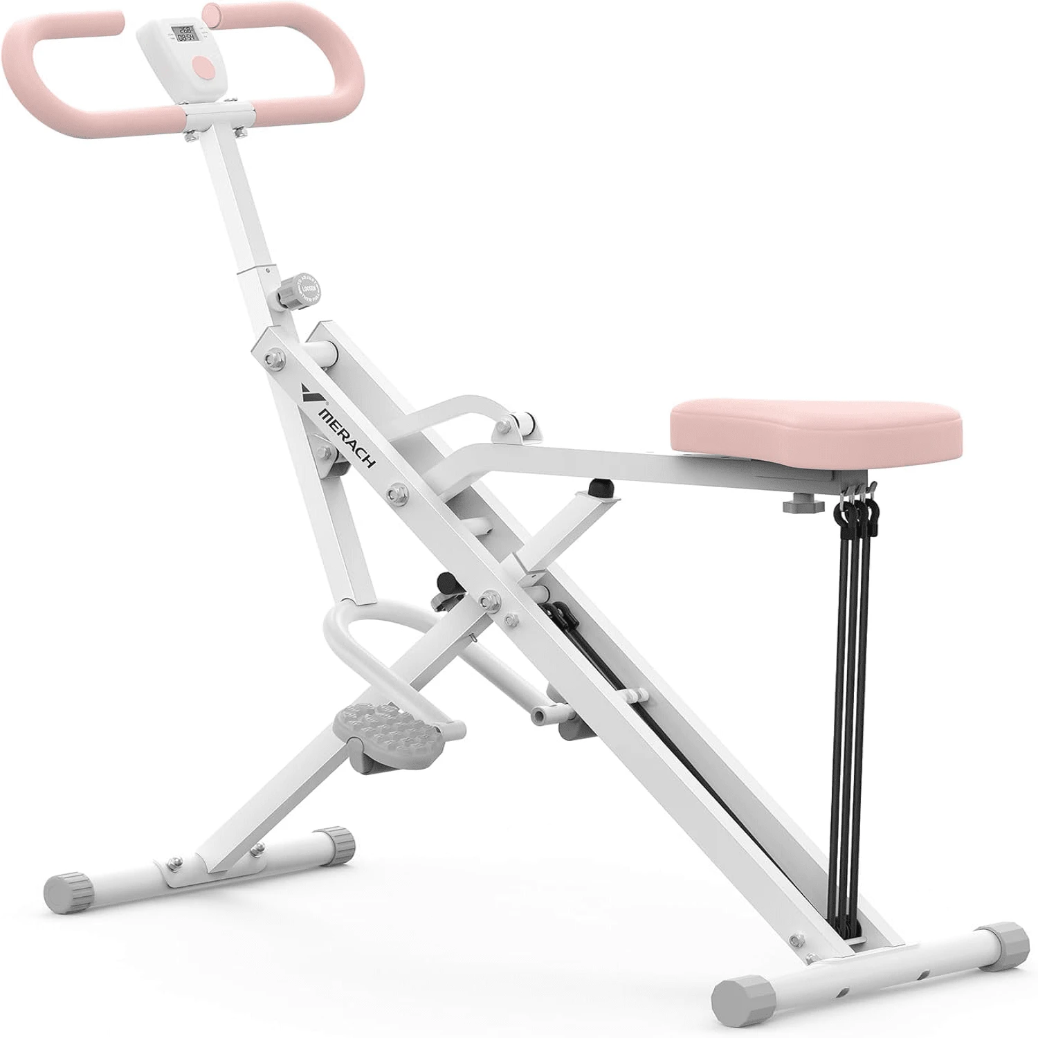 Squat Machine, 2 In 1 Squat Rowing Machine, Easy Setup & Foldable ...