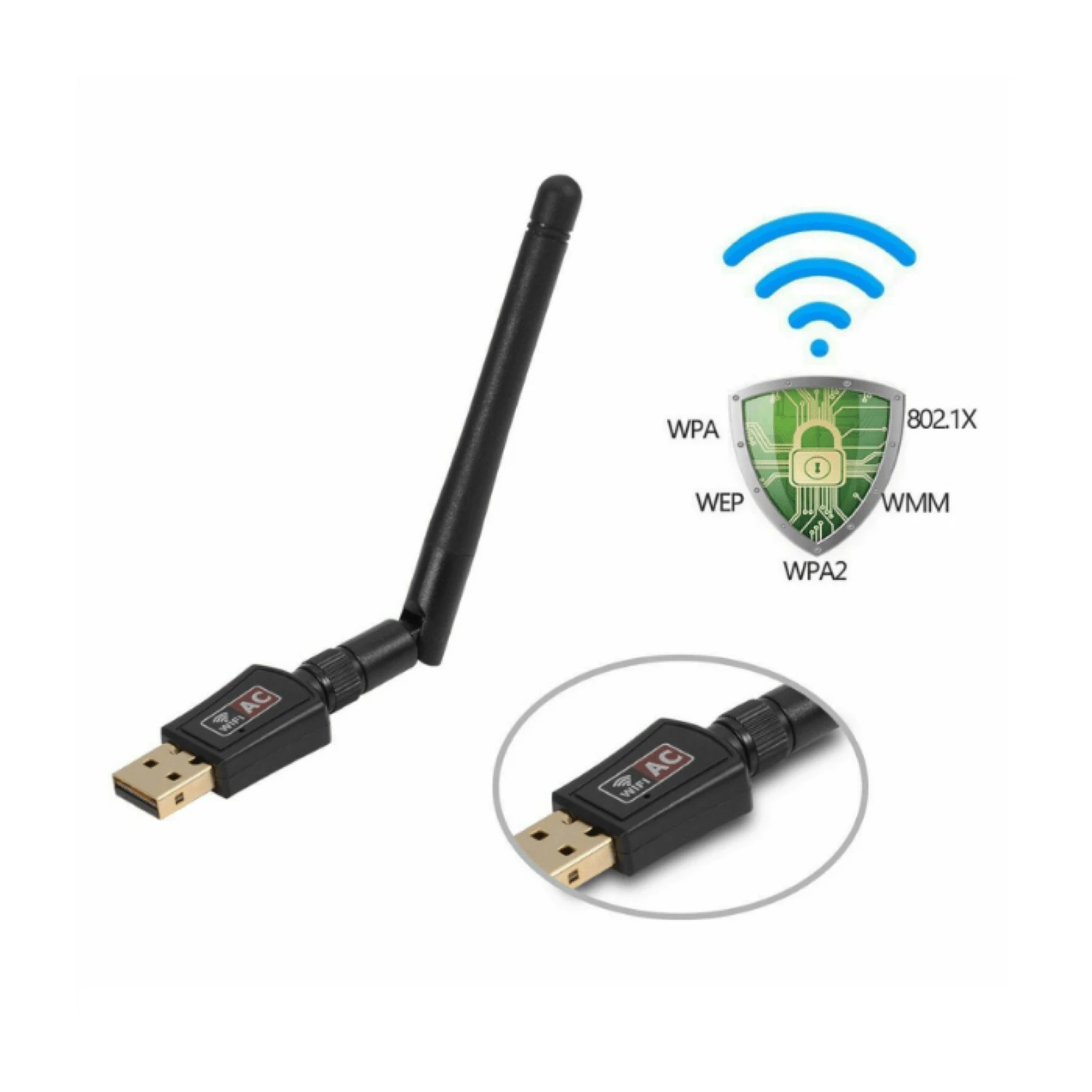 Sanoxy High-Speed 600Mbps Dual-Band Wireless USB WiFi Adapter With ...