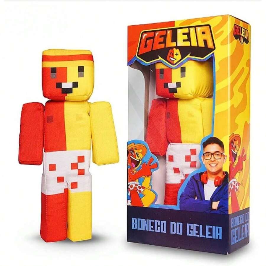 Boneco de Pelucia Geleia Articulado 32cm Youtuber Streamer Cosmo Kids ...