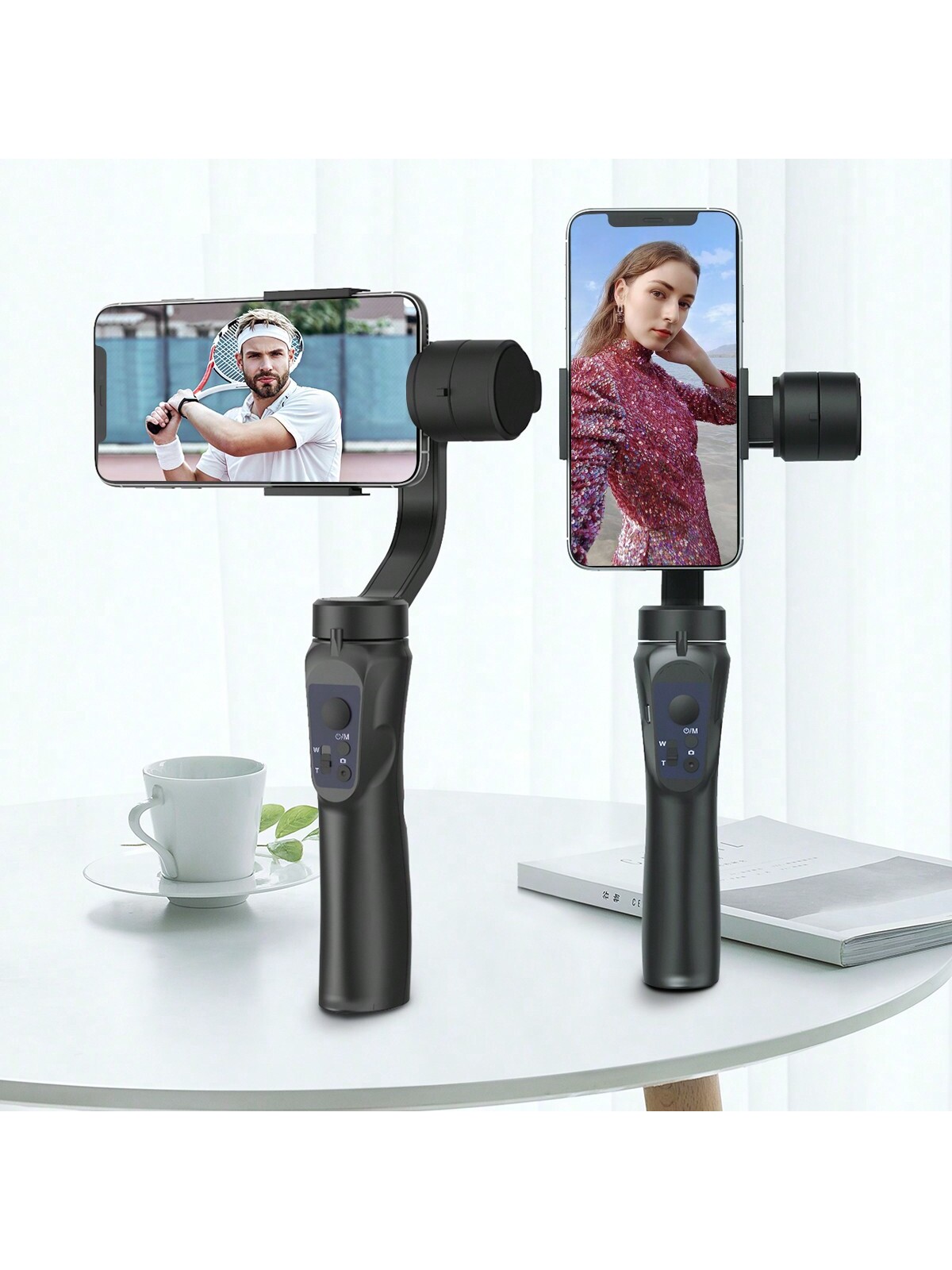 Estabilizador de smartphone portátil com gimbal de 3 eixos, compatível ...