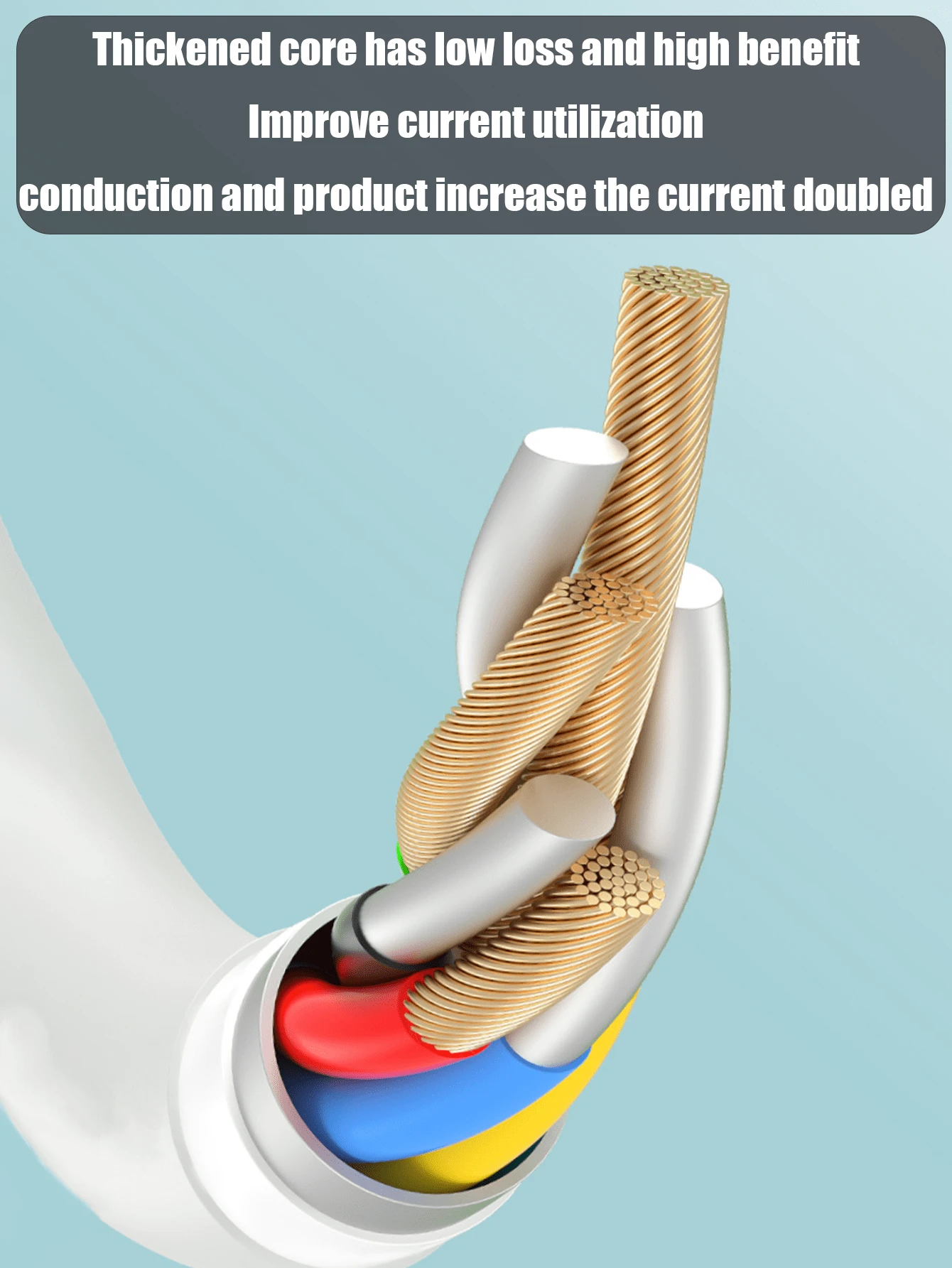 Cable de datos con interfaz USB a TYPE-C, material TPE, blanco 1M ...