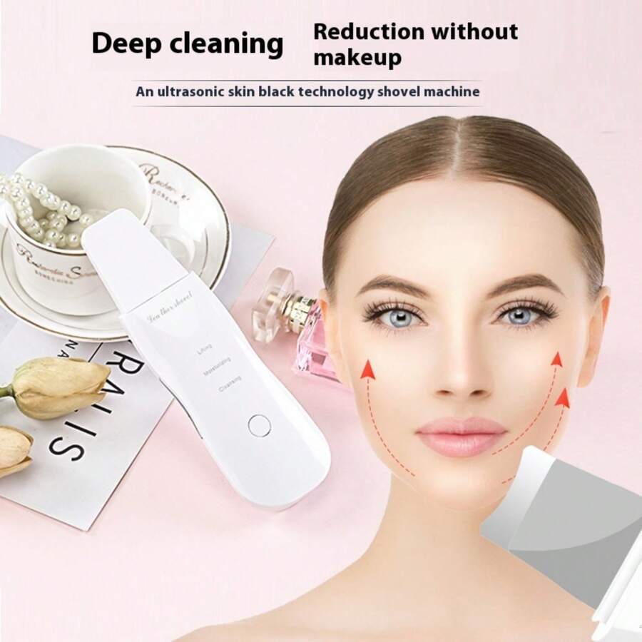 Electric Ultrasonic Skin Scrubber Facial Cleaning Device For Blackhead ...