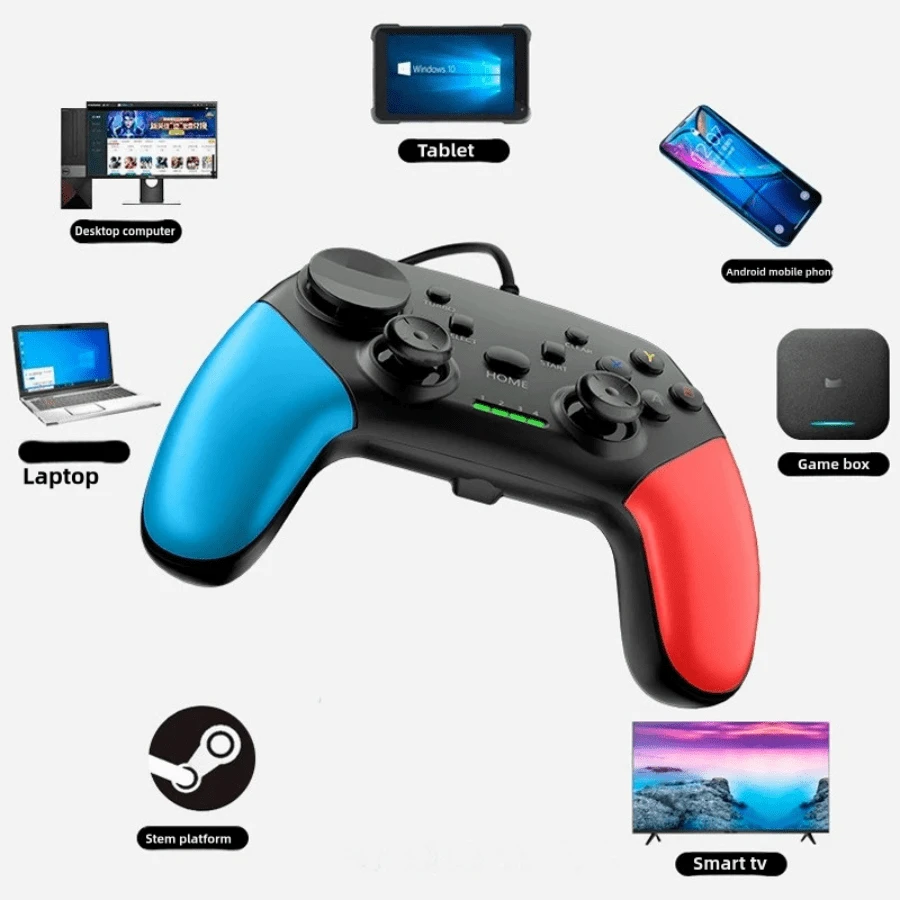 Ergonomic Wired Gamepad With High Precision Joystick, Turbo Function ...