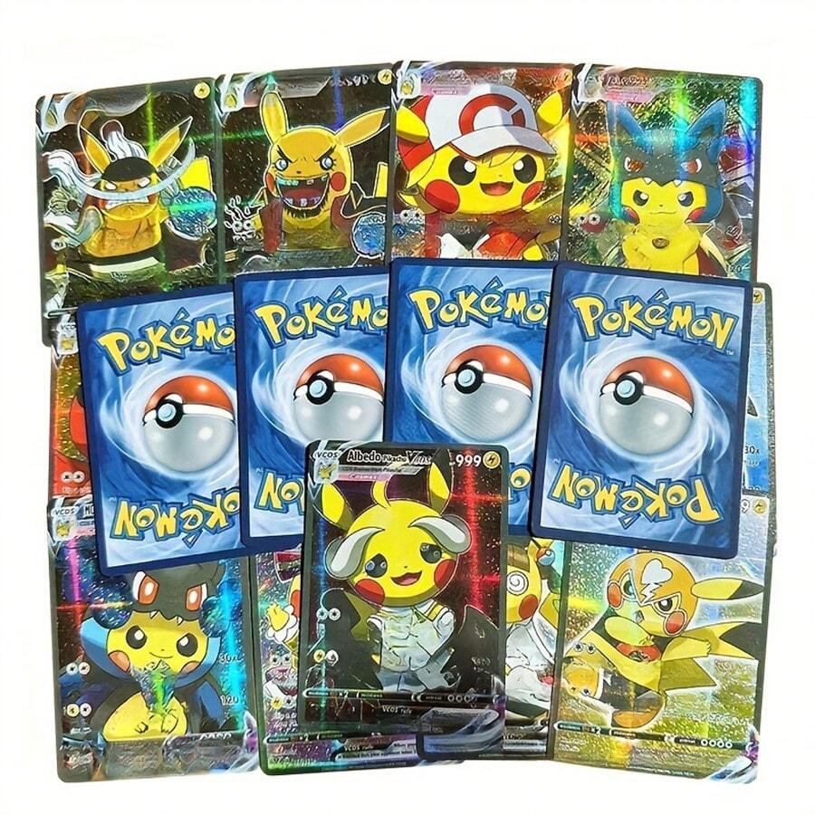 Miniso 55PCSBox New Anime Holographic Cards Characters Cosplay English ...