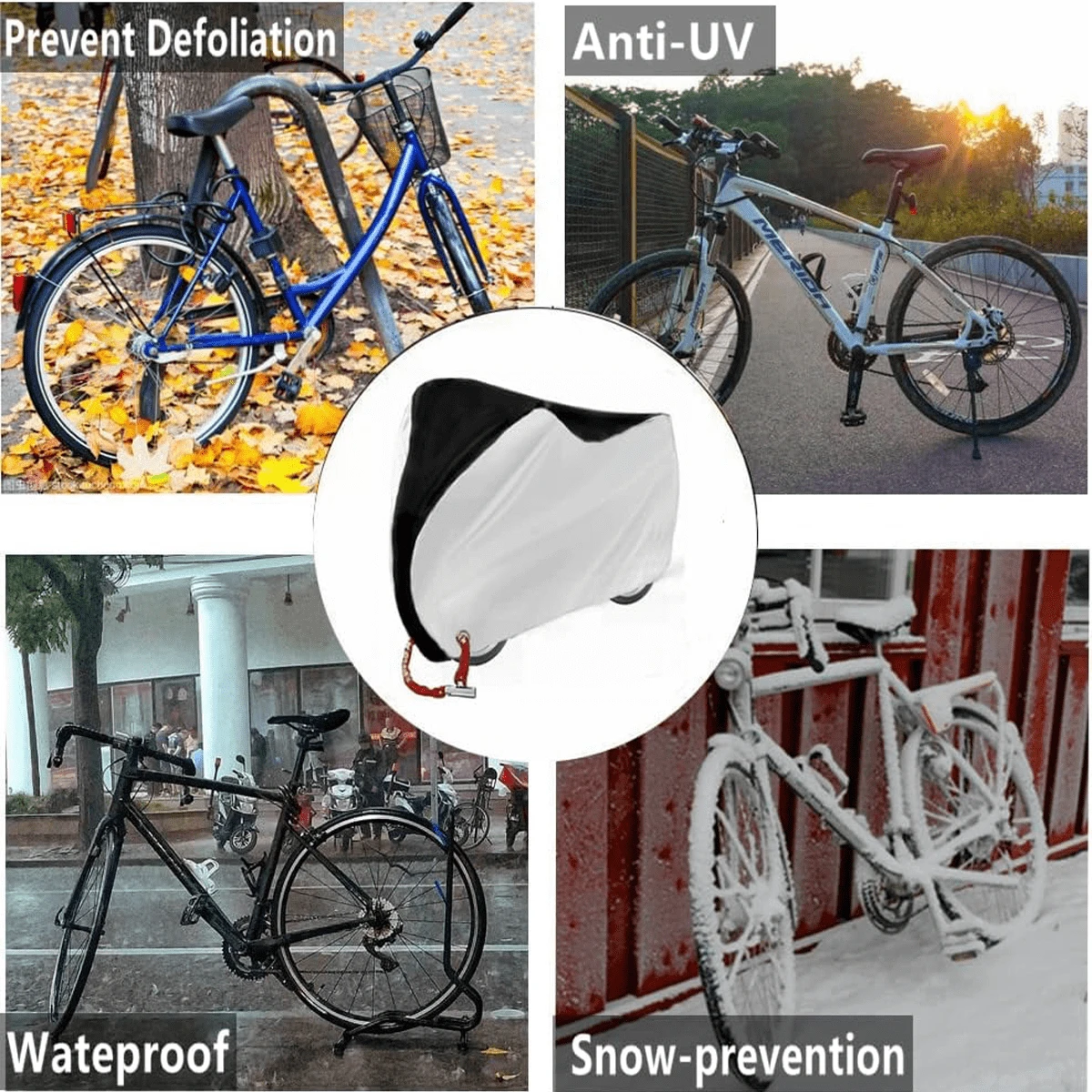 Bike Covers Outdoor Waterproof Bicycle Covers With Lock Hole For ...