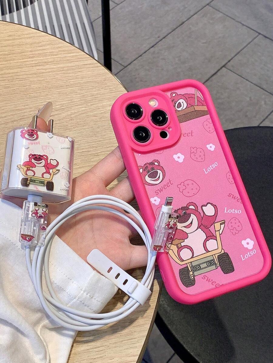 Strawberry On The Ride - Teddy Bear High Quality Bamboo Soap Cell Phone ...