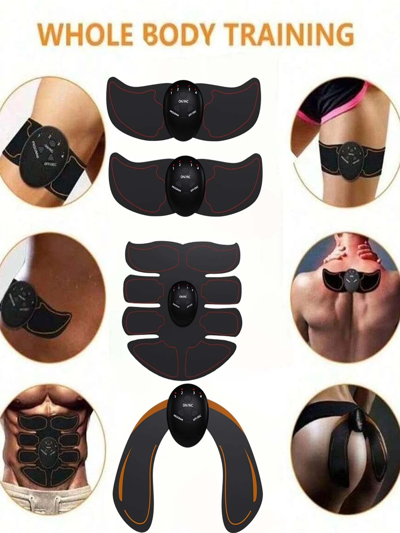 5-In-1 Battery Version Wireless Muscle Stimulator: 19 Speeds, Whole ...