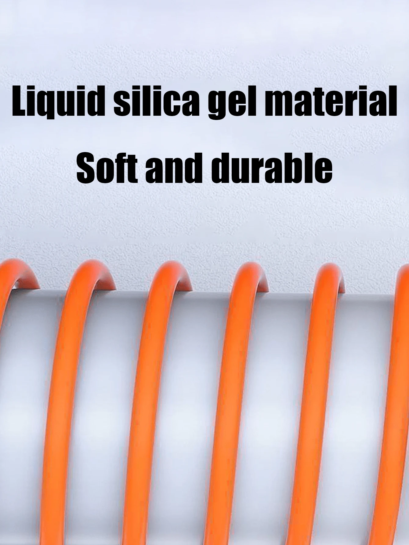 Usb To Android Metal Interface Data Cable Tpe Material Orange 1m 120w High Power Compatible