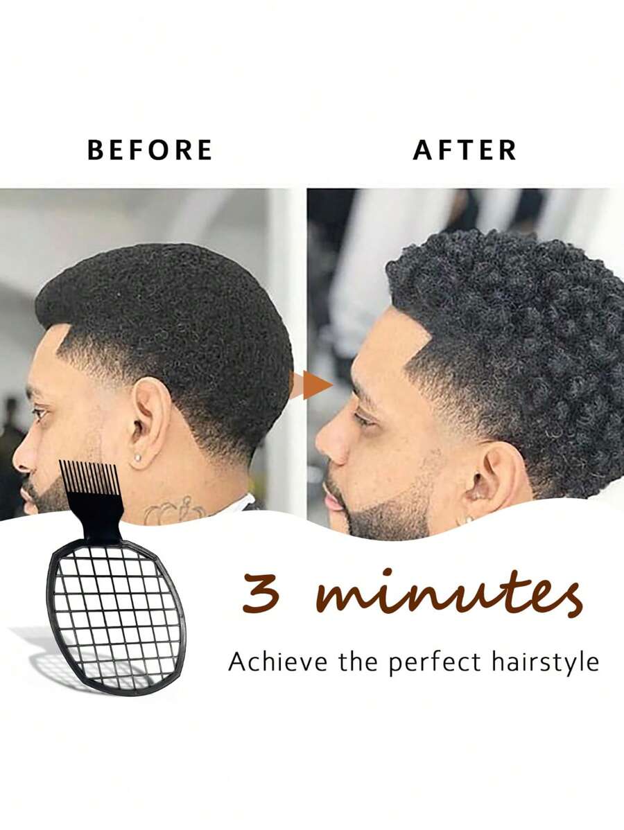 Perm Styling Combs, Two Upgraded Fried Dough Twists Combs, Twist Braid ...