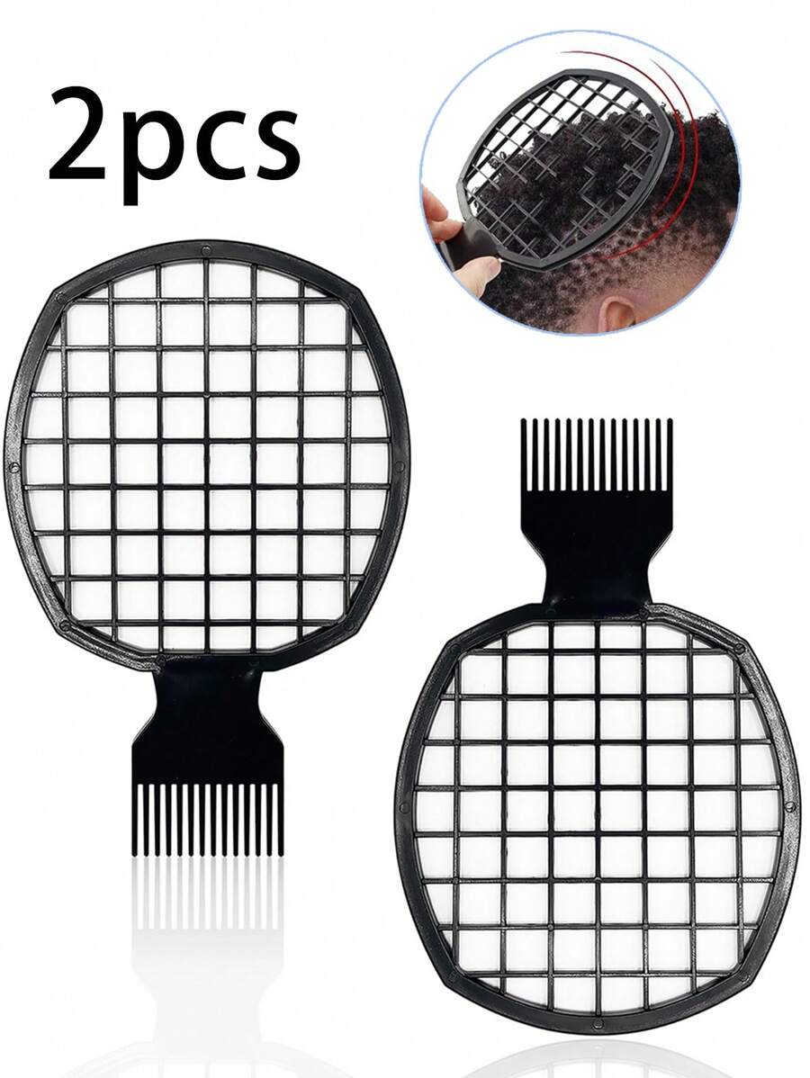 Perm Styling Combs, Two Upgraded Fried Dough Twists Combs, Twist Braid ...
