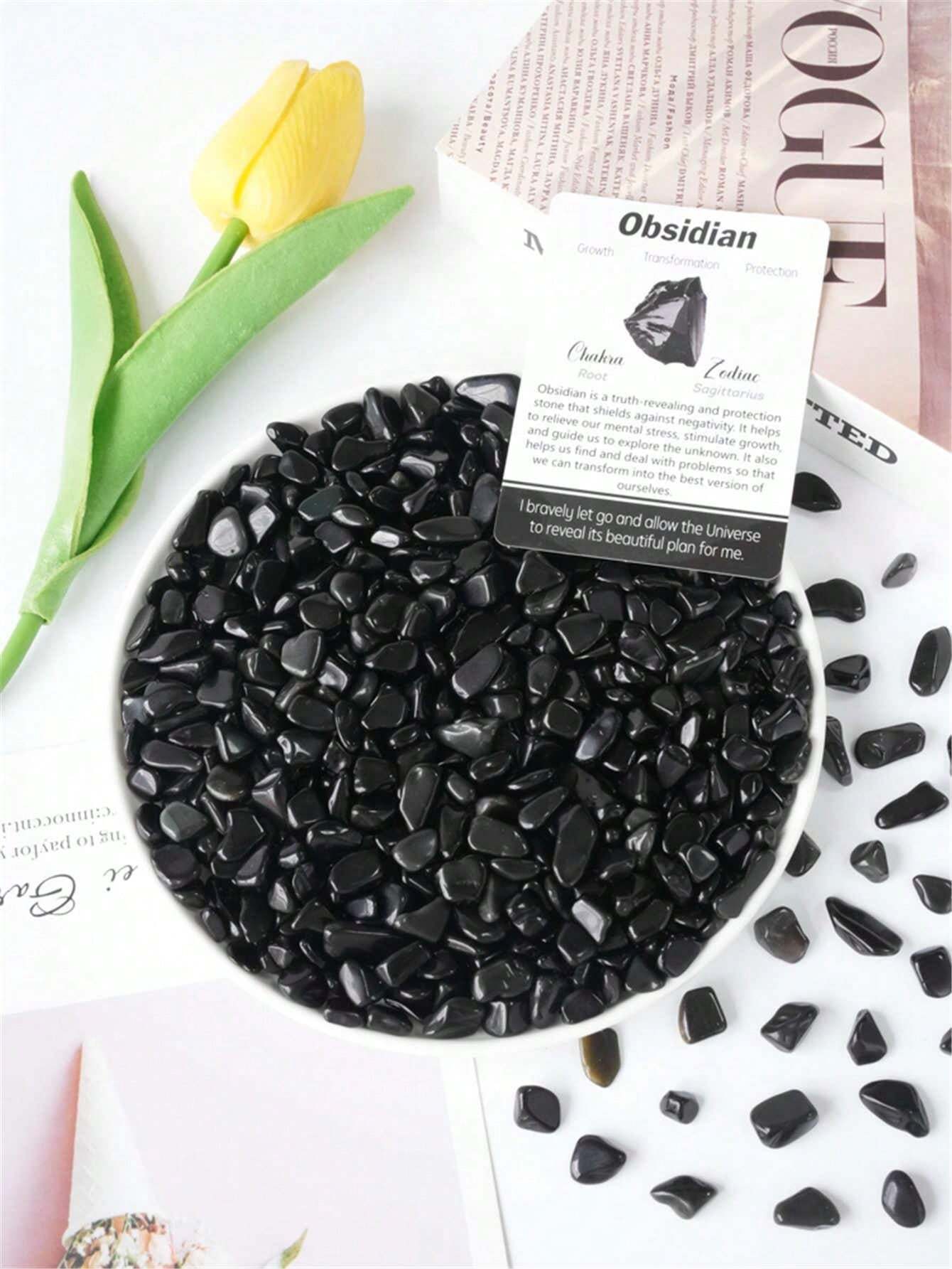 Natural Gemstone, Obsidian Crafts, Tumbled Stones, Crystal Chips ...