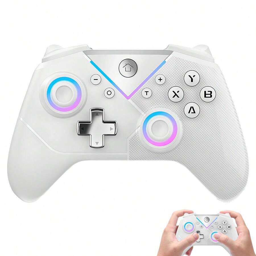 Wireless Controller (White) Gamepad With Hall Triggers And Joysticks ...