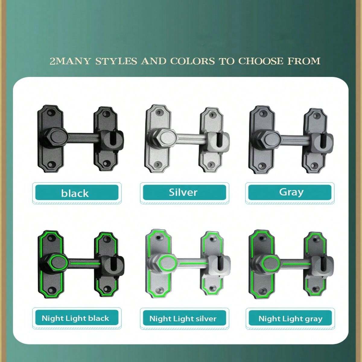 Non-Perforated Glow-In-The-Dark Door Fastener Push-Pull Door Cabinet ...