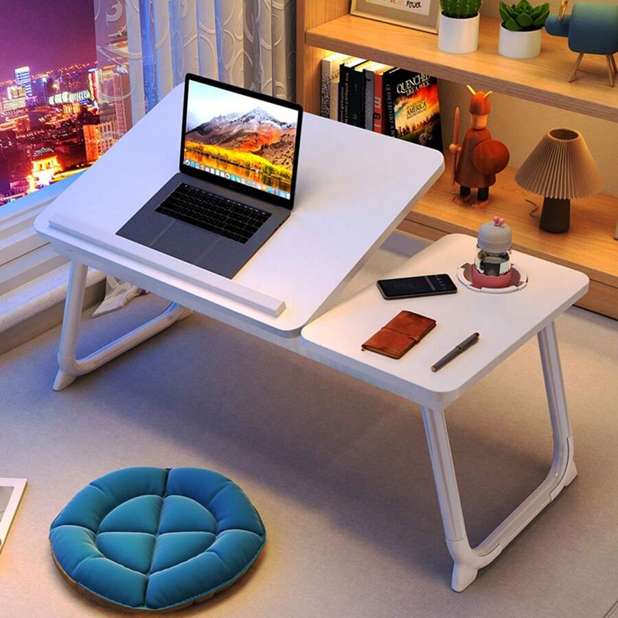 Multifunctional Folding Desk, Portable Study Table For Office, Dorm, Laptop, Breakfast Bed for ...