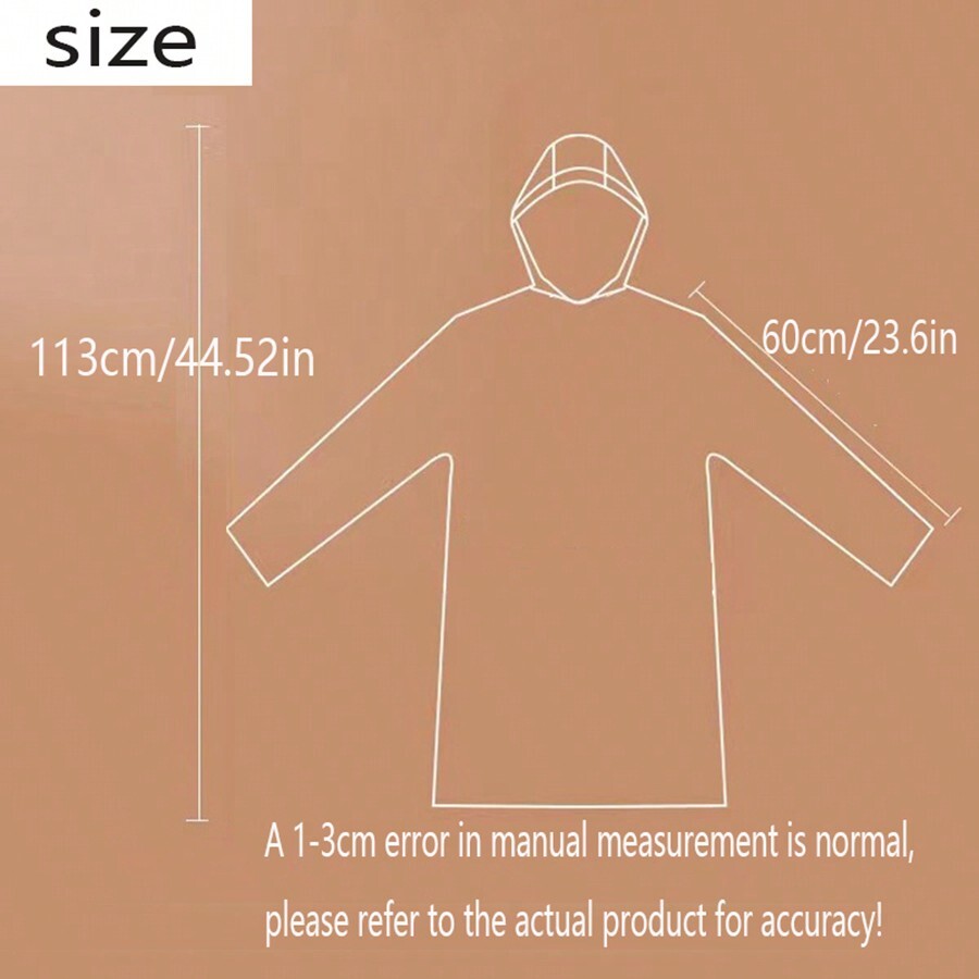Compressed Portable Card-Style Raincoat For Adults, Unisex Full Body ...