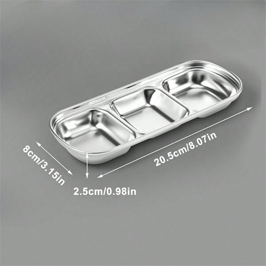 Divided Non Skewing Dipping Dish Seasoning Dish Barbecue Dipping Dish ...