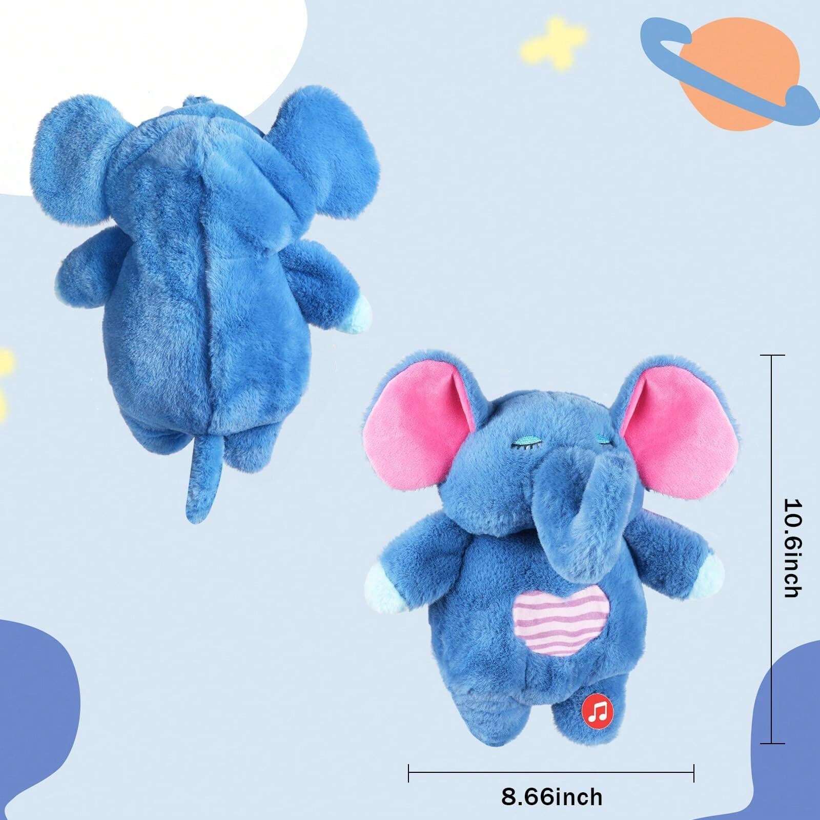 Soothe Snuggle Elephant Plush, Soothing Breathing Elephant Stuffed ...