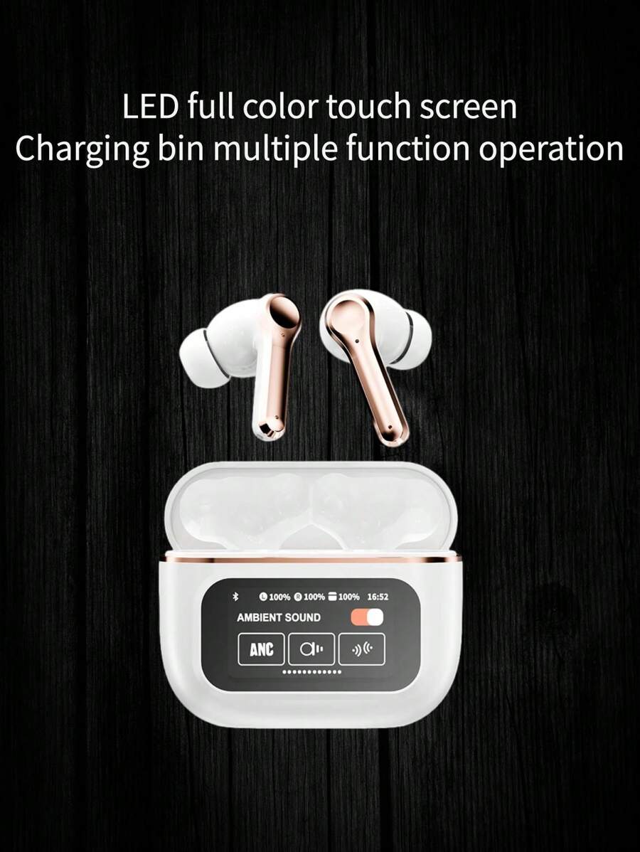 Touchscreen ANC Actieve ruisonderdrukking Draadloze oortelefoon TWS ...