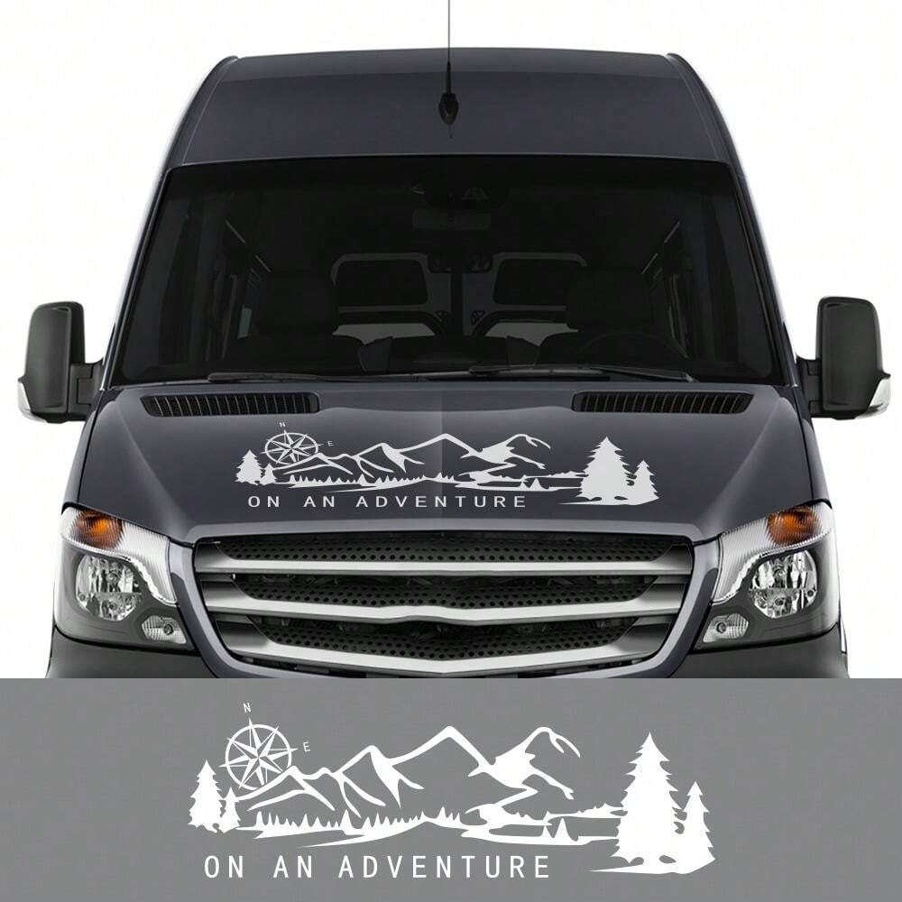 Car Body Side Stickers Auto Hood Bonnet Decor Decal Graphics Mountain ...