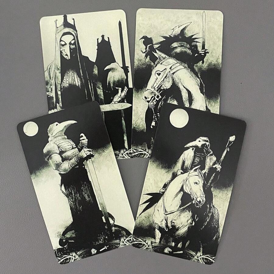 Of Crows Tarot Deck - 78pcs English Edition, Fortune Telling ...