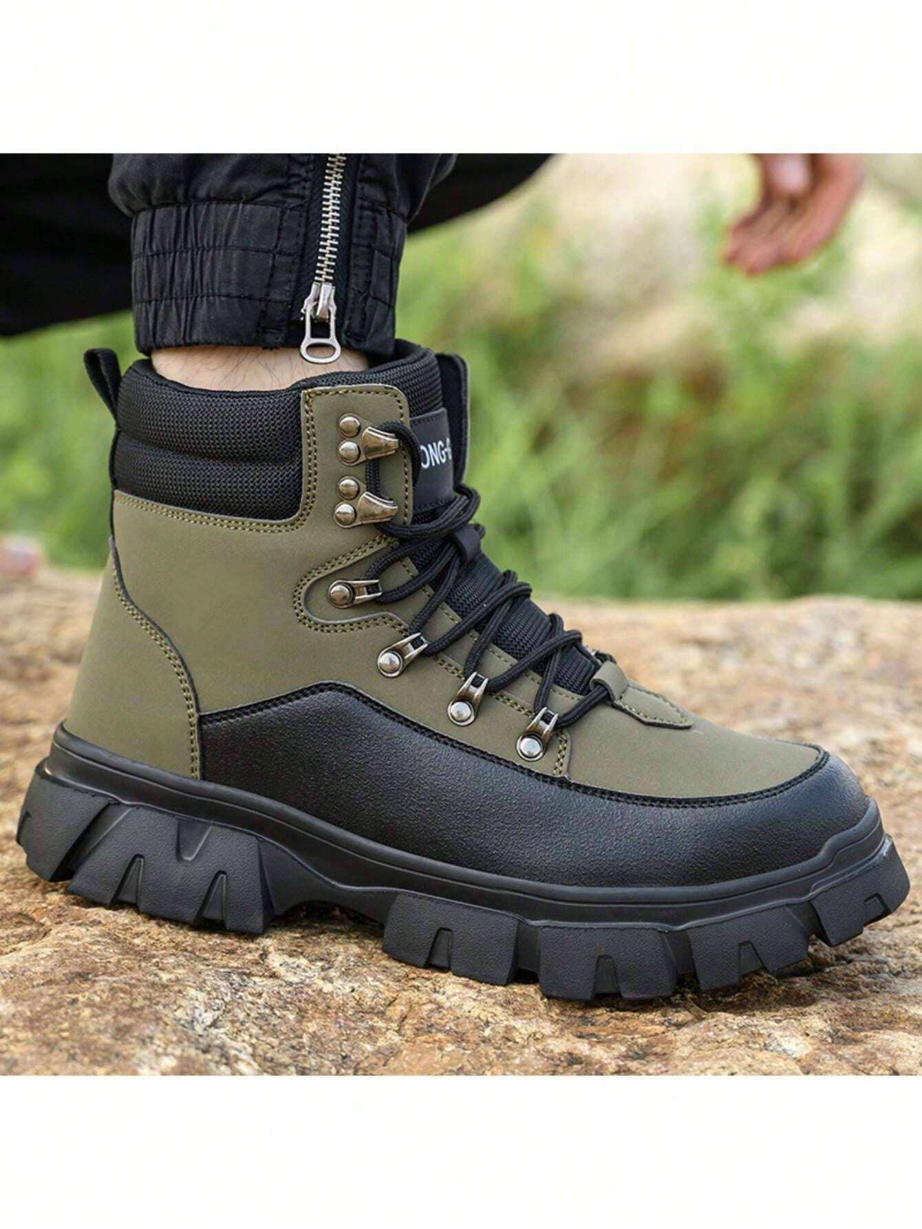 Men Indestructible Construction Work Safety Shoes Puncture-Proof Male ...
