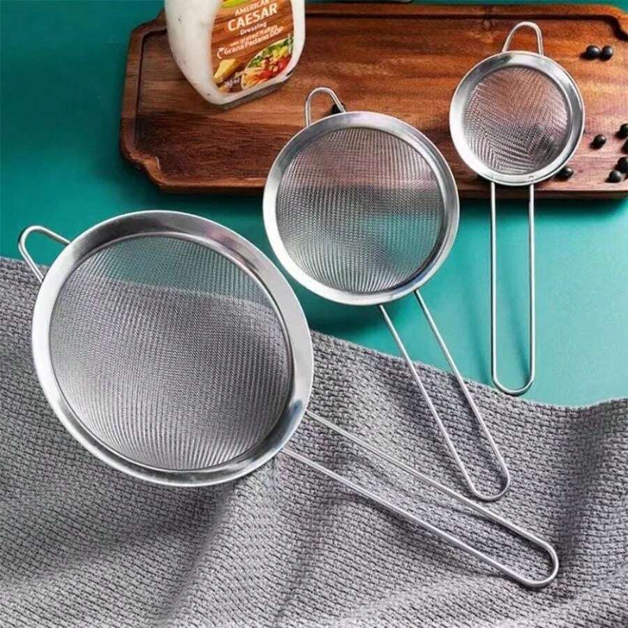 [3pcs Set] Stainless Steel Oil Drainer Edible Bird's Nest Strainer, Egg ...