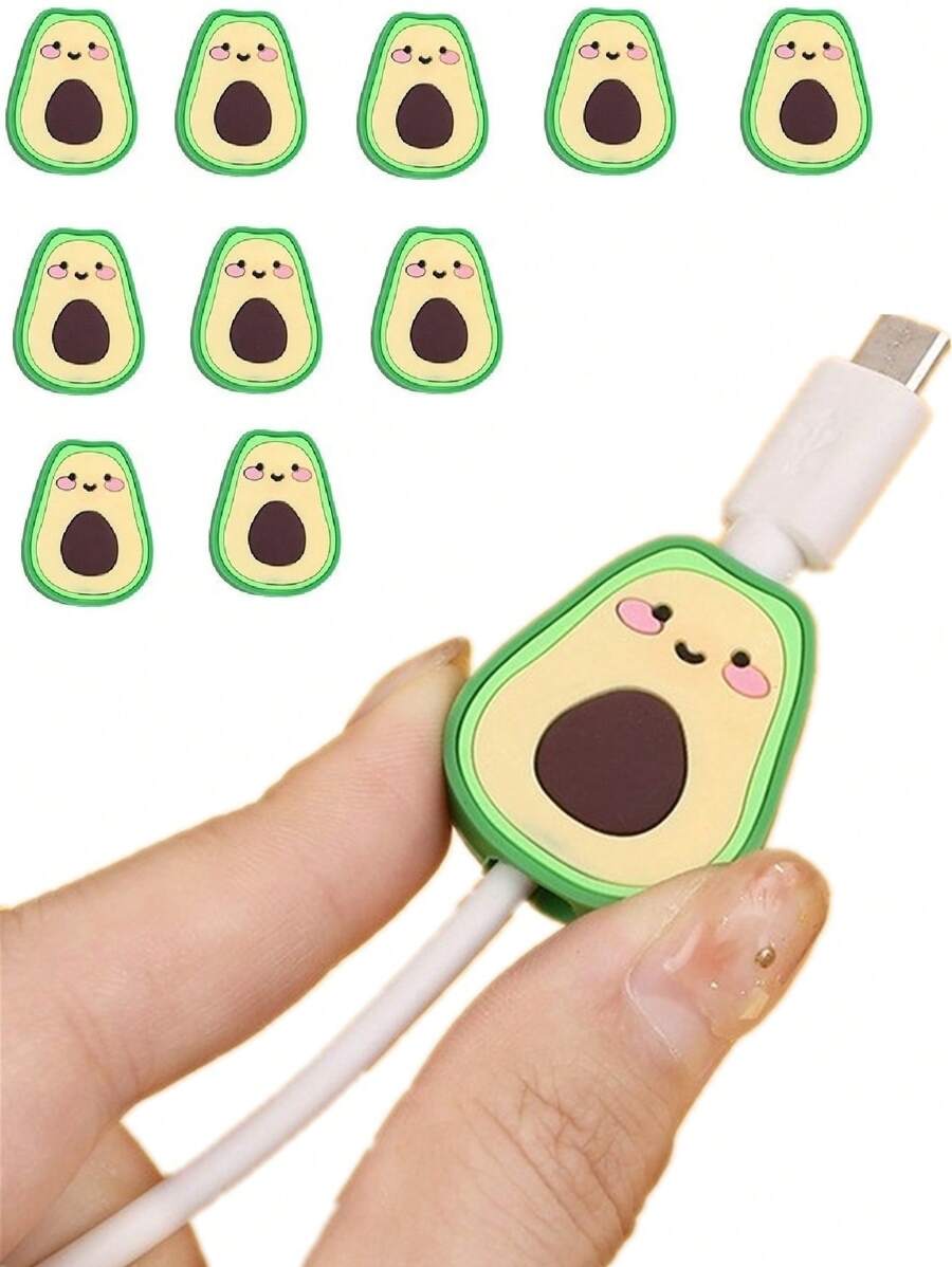 10 Pcs Cable Protector With Cute Design, USB Cable Protectors, Phone ...
