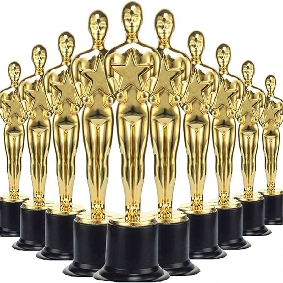 Mini Trophy, Ideal Awards For All Ages, Gold Oscar Award Trophy, Sports ...