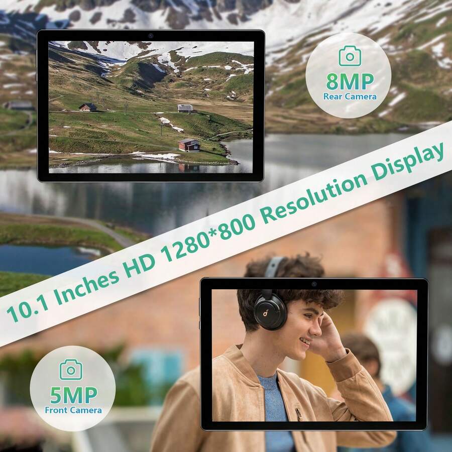 COLORROOM Android 13 Tablet, 10 Inch Tablet , 64GB ROM 512GB Expanded ...