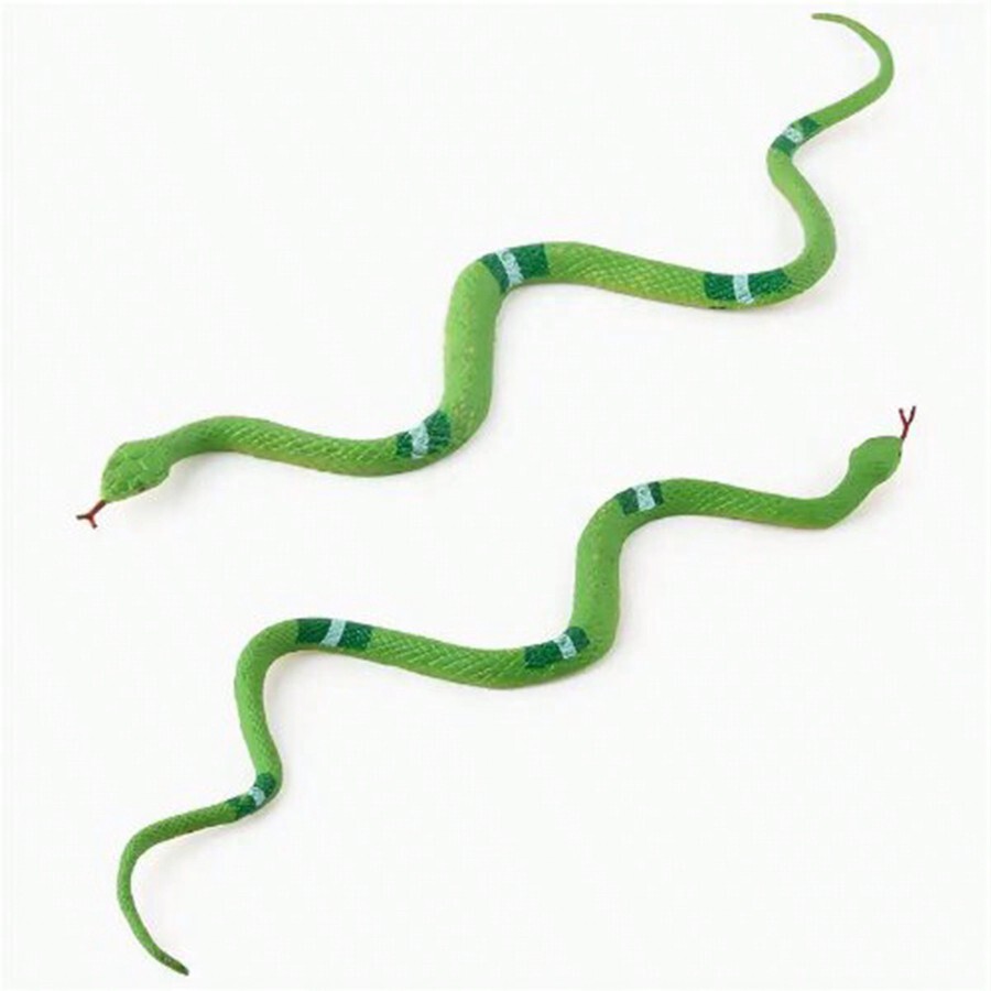 6 Pieces Realistic Rubber Snakes Set - Assorted Colorful Fake Snake ...