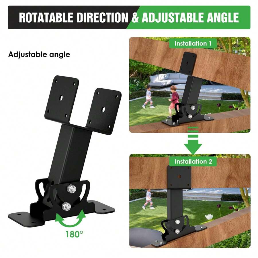 Heavy Duty Pergola Roof Riser Beam Bracket, 180 Degree Adjustable Roof ...
