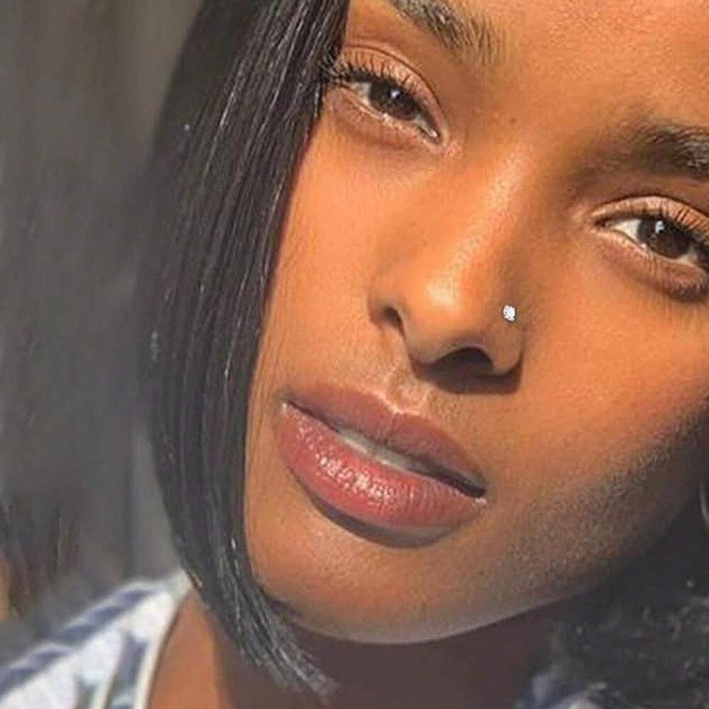 20G Nose Rings Studs Hypoallergenic Stainless Steel Nose Studs Silver ...