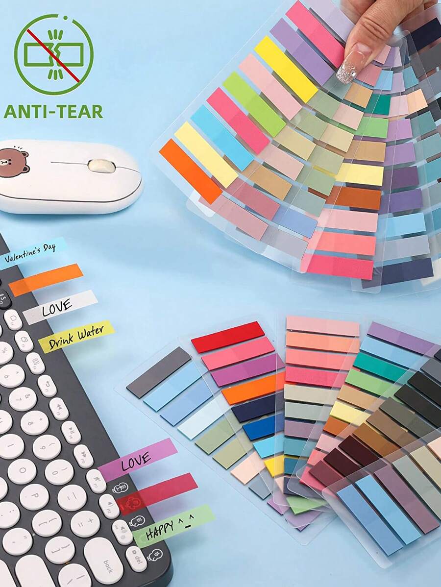 2400Pcs Morandi Sticky Tabs For Annotating Books,Writable And ...